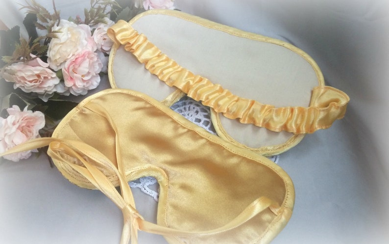 Satin Blue Breakfast at Tiffany’s Eyelashes Sleep Mask and Tassel ...