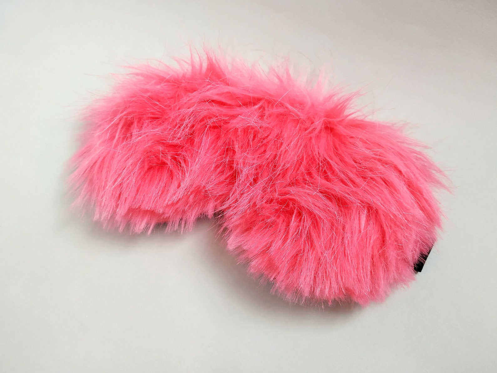 Pink Furry Sleep Mask / Eye Mask / Gift for Her or Him / - Etsy
