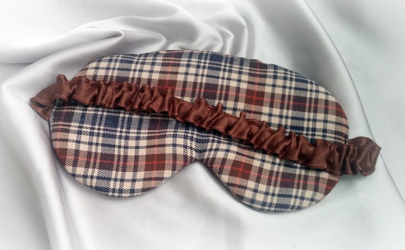 Classic Sleep Mask for Elegant Men Cute Brown Eye Mask Mens - Etsy