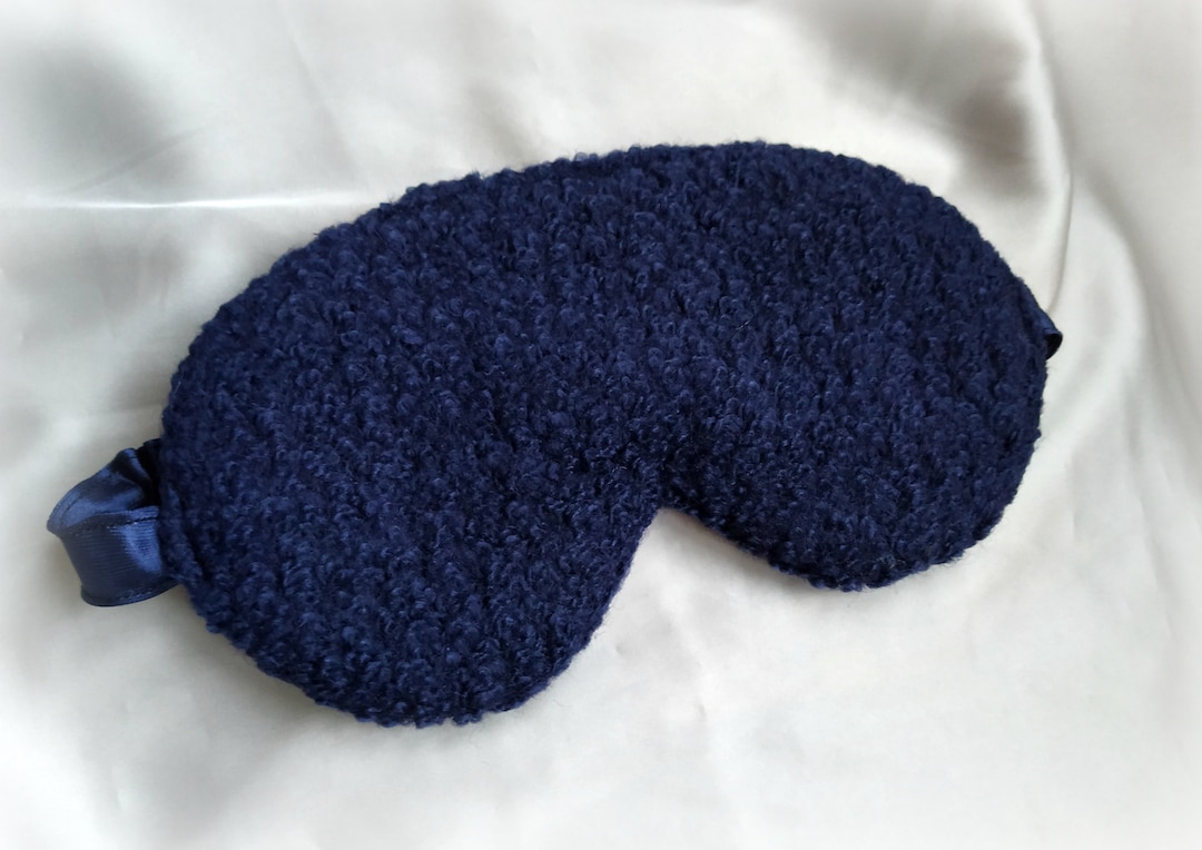 Navy Blue Sleep Mask / Eye Mask / Gift for Her or Him / Travel Gift ...