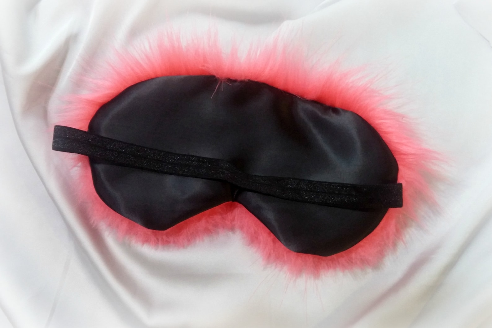 Pink Furry Sleep Mask / Eye Mask / Gift for Her or Him / - Etsy