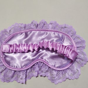 Best Pink, Purple, Lavender Satin & Beautiful Lace Sleep Mask, Amazing ...