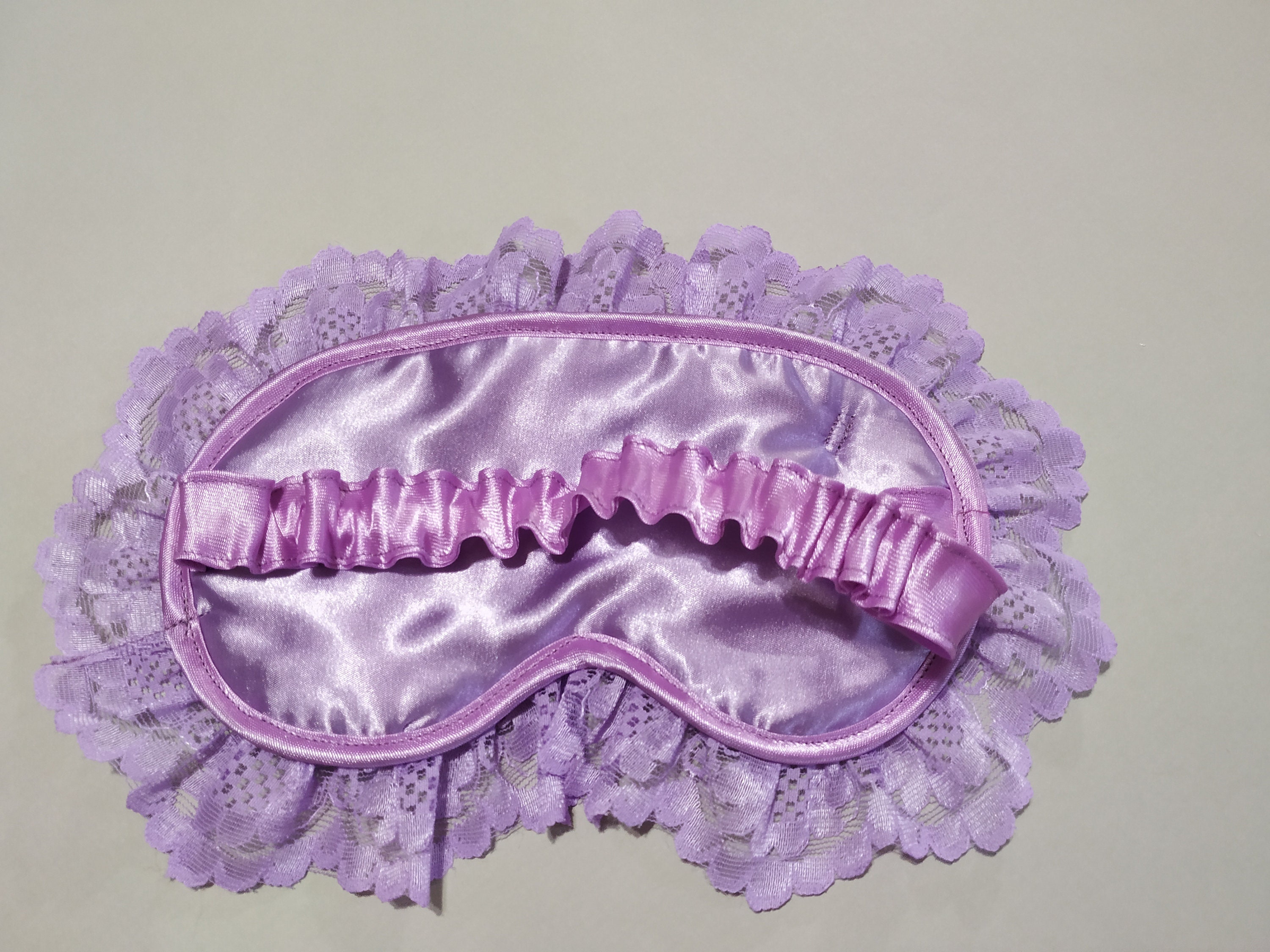 Best Pink, Purple, Lavender Satin & Beautiful Lace Sleep Mask, Amazing ...