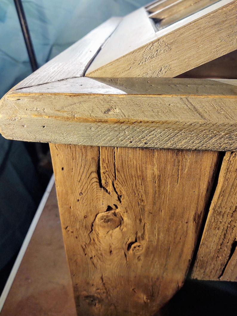 Antique Window Reclaimed Wood Table, Rustic Display Table, Old Window ...