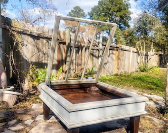 Reclaimed Window Shadow Box Display Coffee Table, Custom Made Table ...