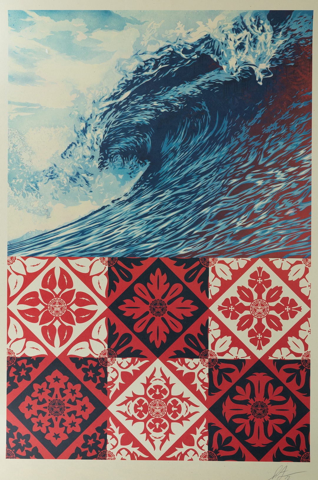 Shepard FAIREY OBEY: Wave Distress Original Signed Screenprint BONUS - Etsy