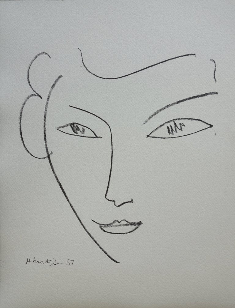 Henri MATISSE: Smiling Face Signed Lithograph - Etsy