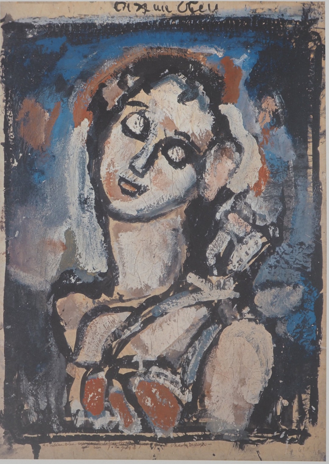 Georges ROUAULT: Portrait of a Young Woman Lithograph - Etsy