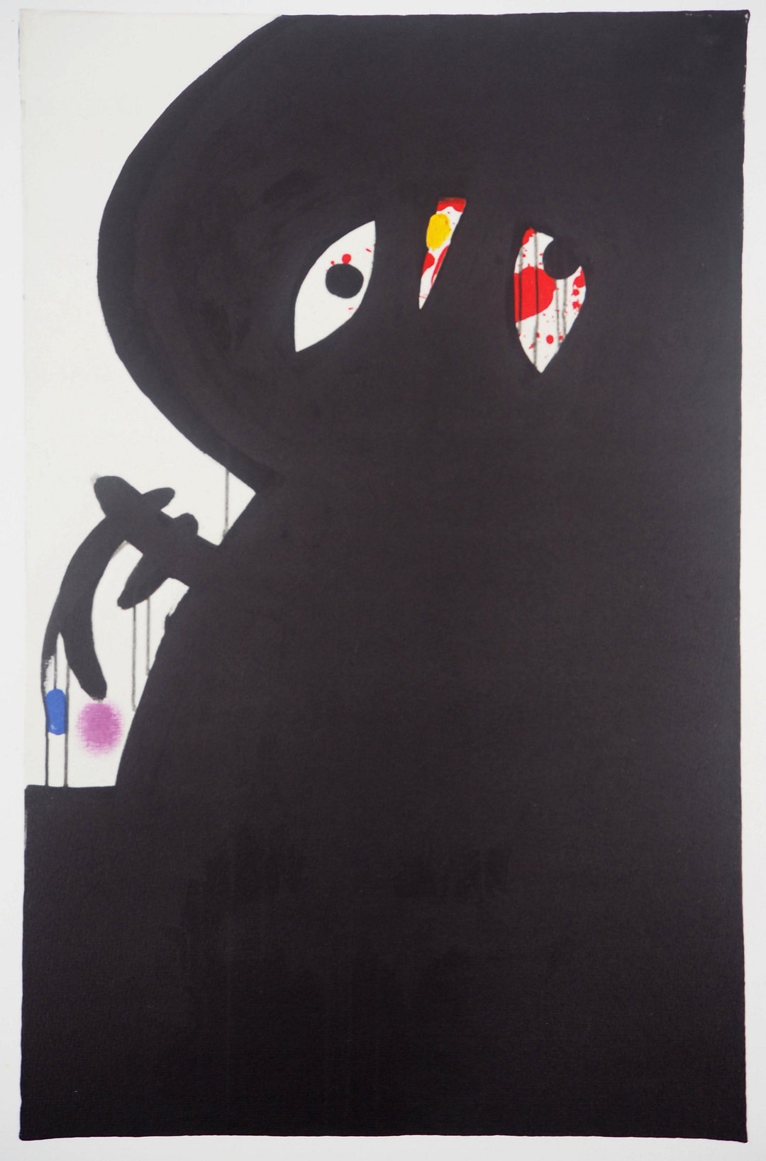 Joan Miro: Surrealist Character Lithograph With Certificate - Etsy