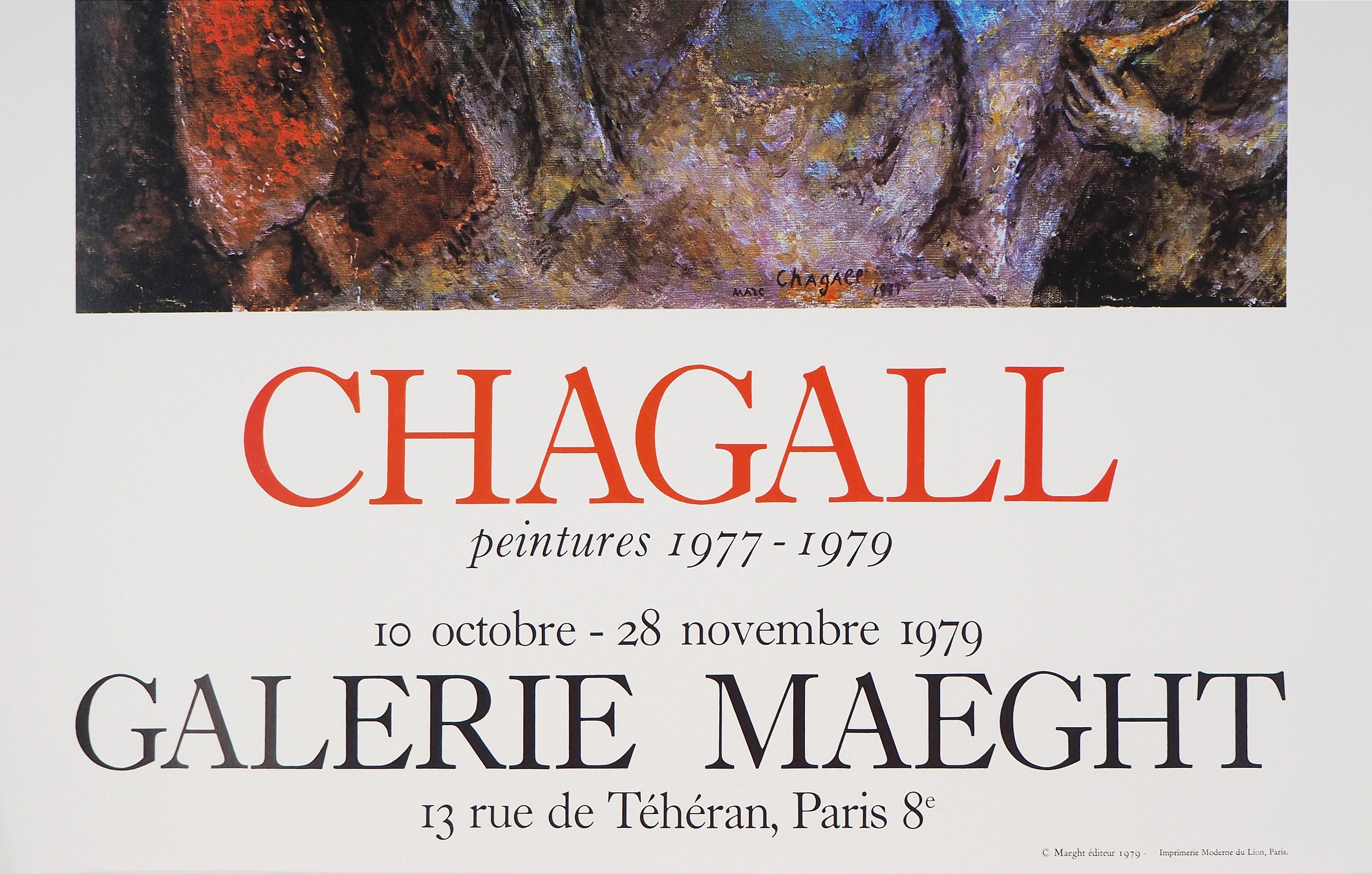 Marc CHAGALL: Der Geiger über der Stadt Original-Zeitplakat | Etsy