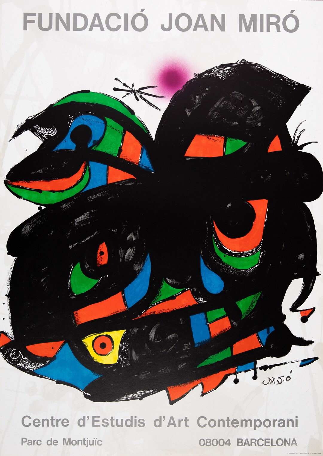 Joan MIRO: Expo 76 Fundacio Joan Miro, Poster in Original Signed ...