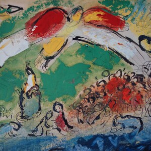 Marc CHAGALL : Noe and the Rainbow Signed Lithograph With COA - Etsy