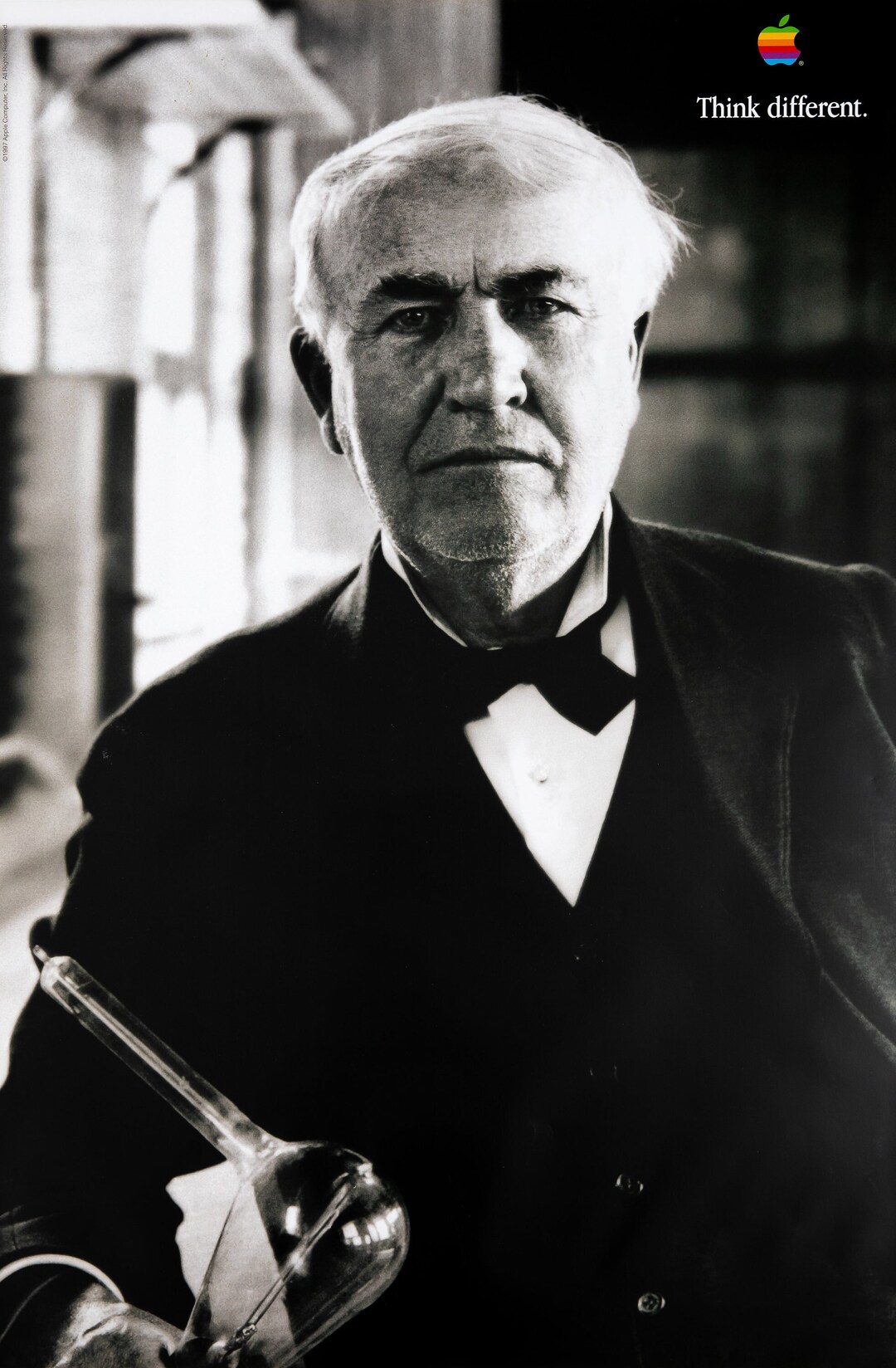 APPLE Think Different : Thomas EDISON Original Poster - Etsy