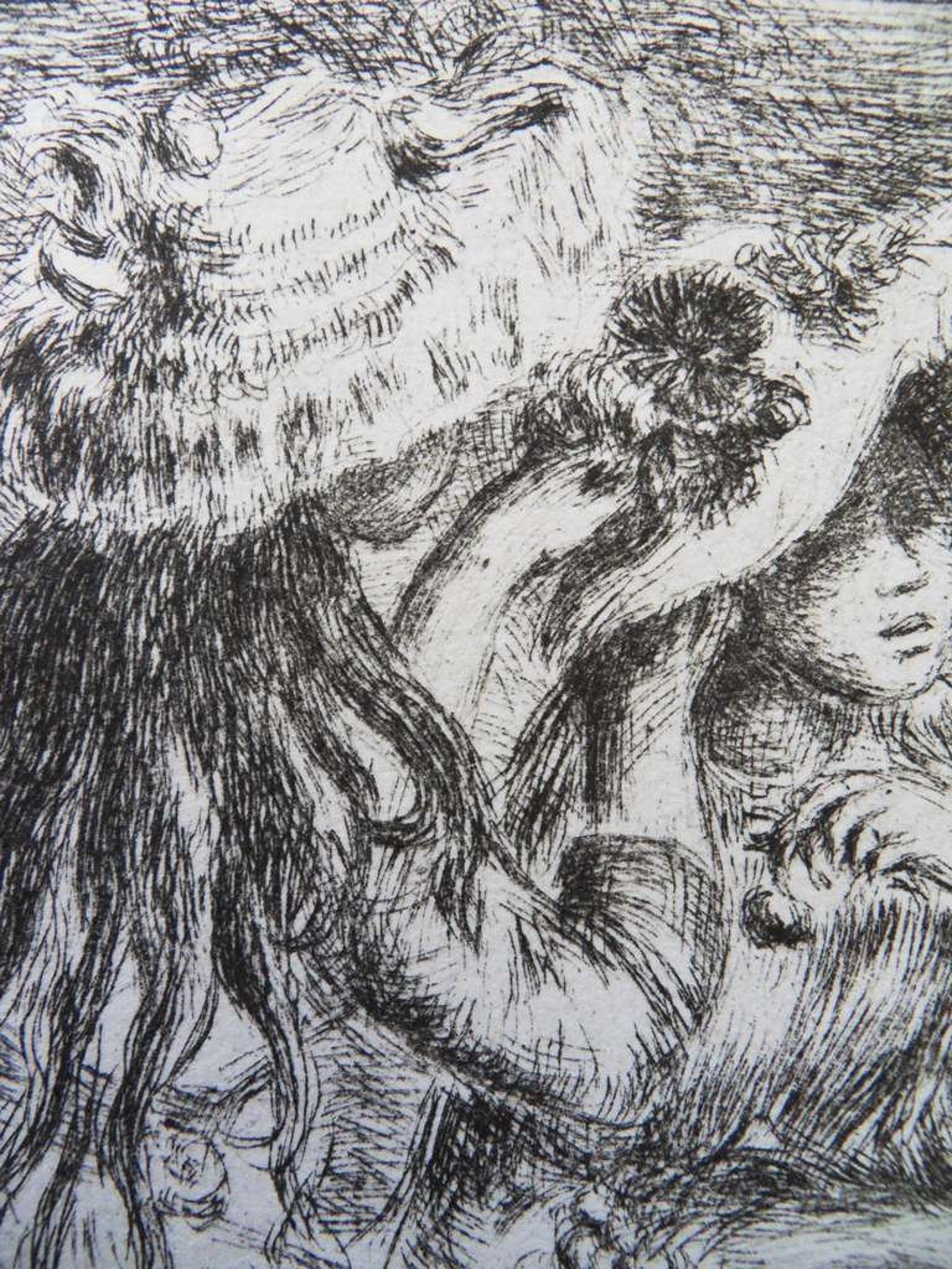 Pierre-auguste RENOIR: the Pinned Hat Original Engraving | Etsy
