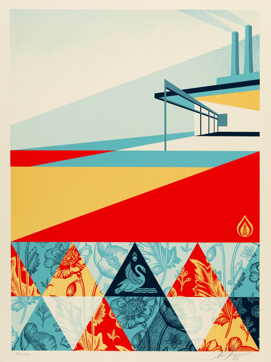 Shepard Fairey obey Giant: Pattern of Denial Signed Lithograph With ...