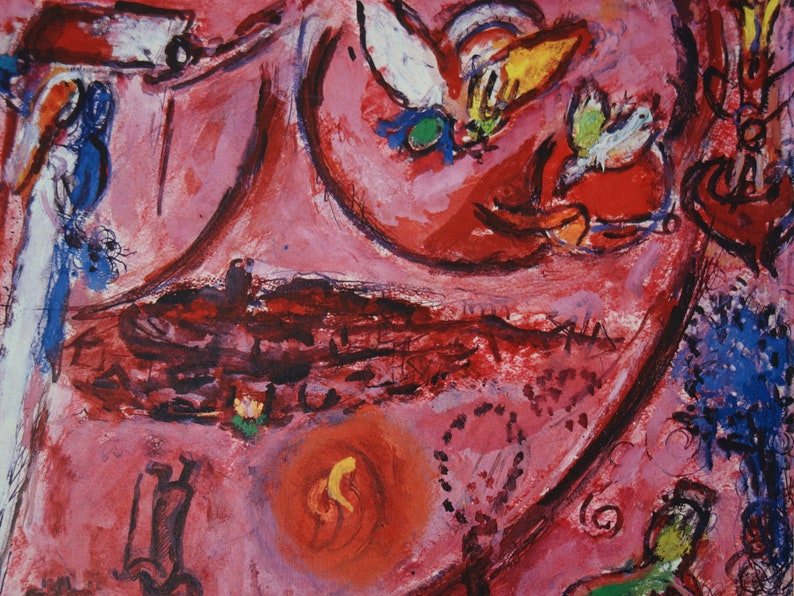 Marc CHAGALL : Songs of Songs III Signed Lithograph With COA - Etsy