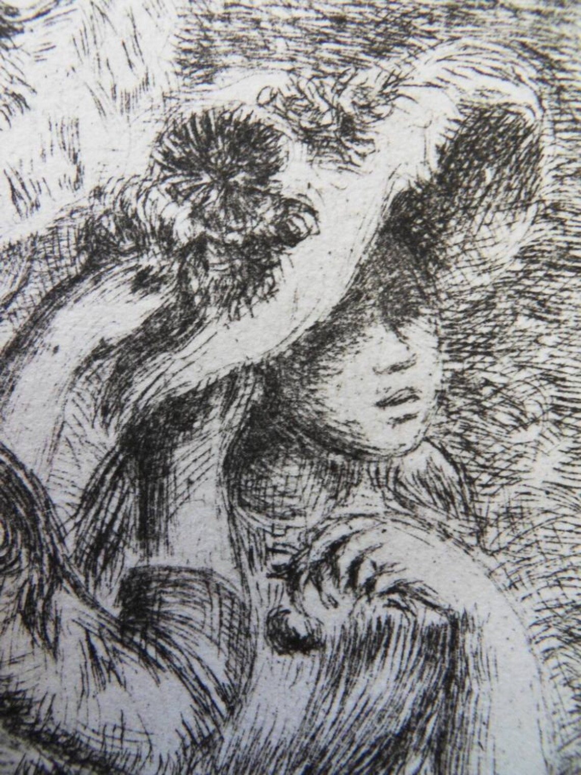 Pierre-auguste RENOIR: the Pinned Hat Original Engraving | Etsy
