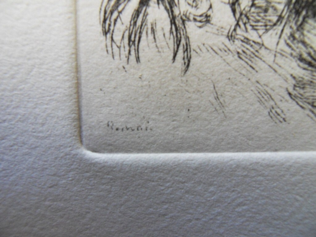 Pierre-auguste RENOIR: the Pinned Hat Original Engraving | Etsy