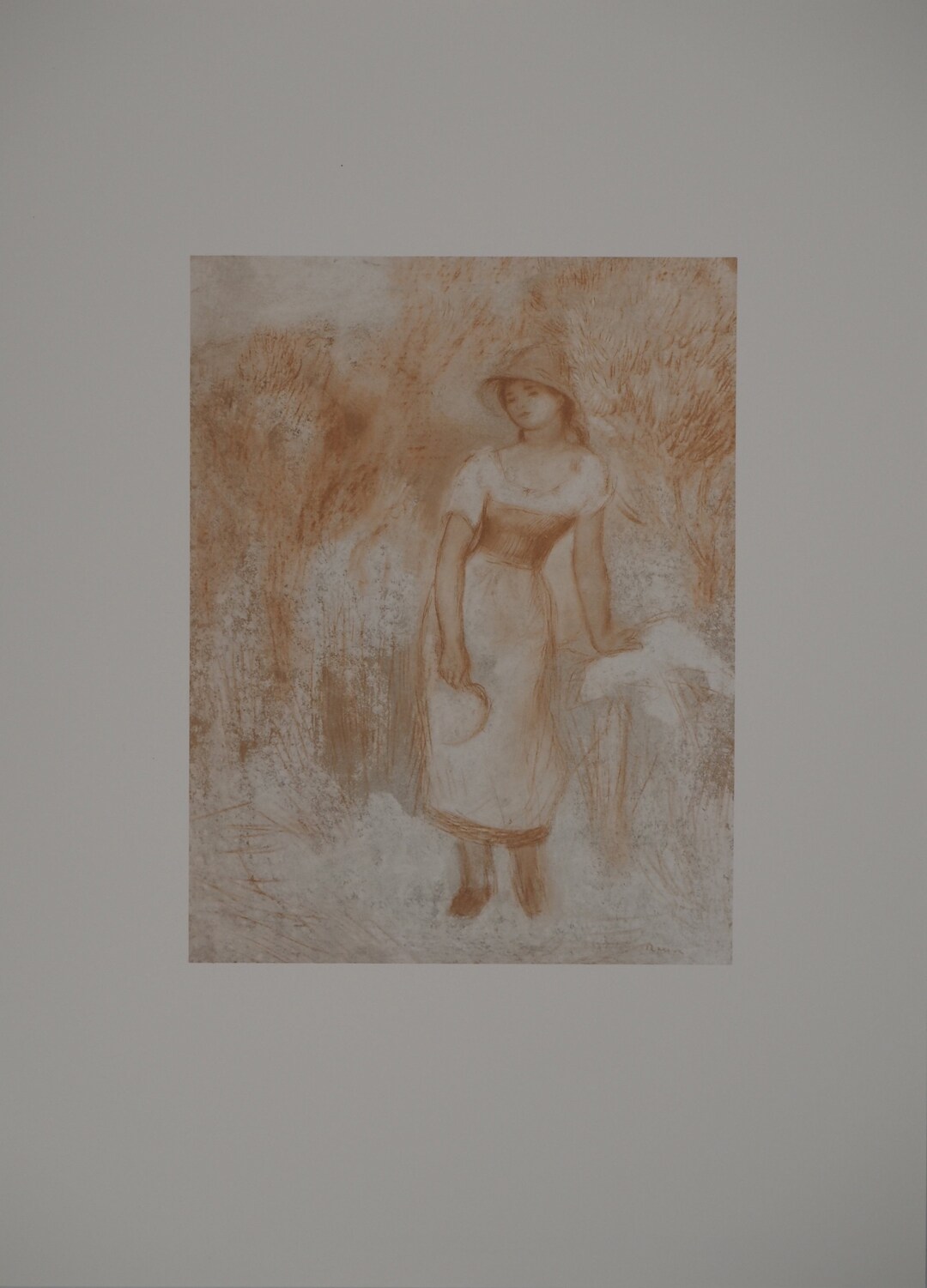 Pierre-auguste RENOIR: the Harvester, Lithograph Signed With ...