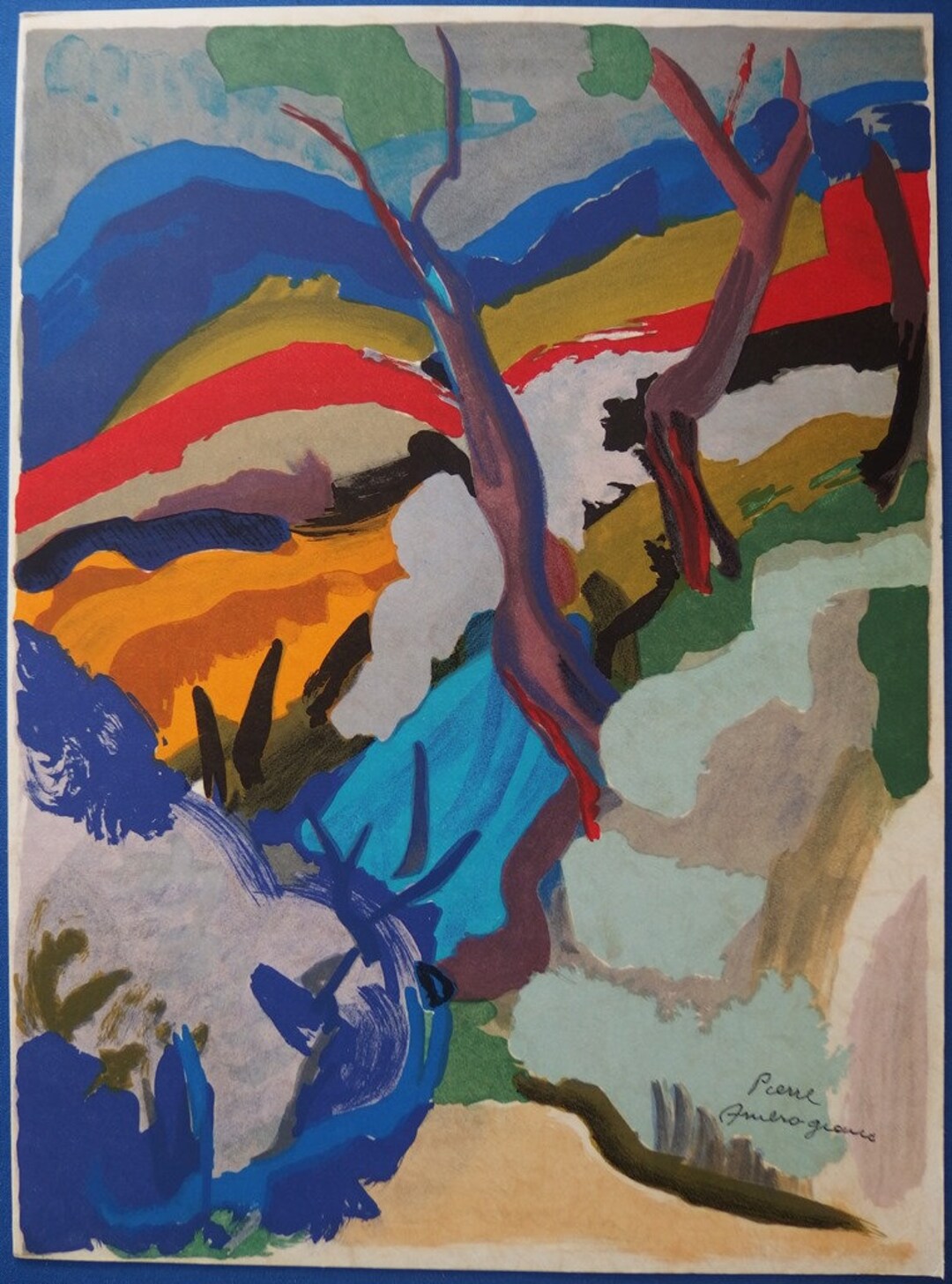 Pierre AMBROGIANI: the Forest Original Signed Lithograph - Etsy