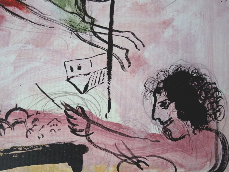 Marc CHAGALL : the Song of Songs IV Signed Lithograph With - Etsy UK