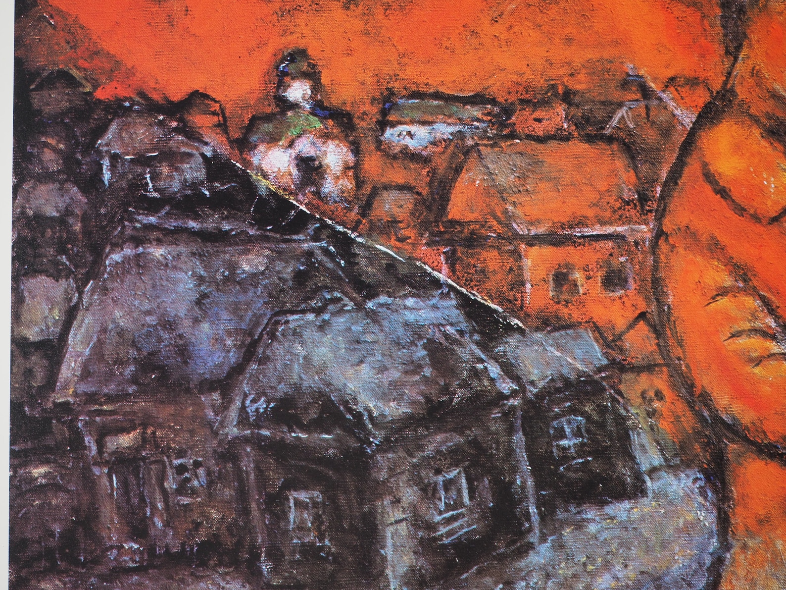 Marc CHAGALL: Der Geiger über der Stadt Original signiertes Vintage ...