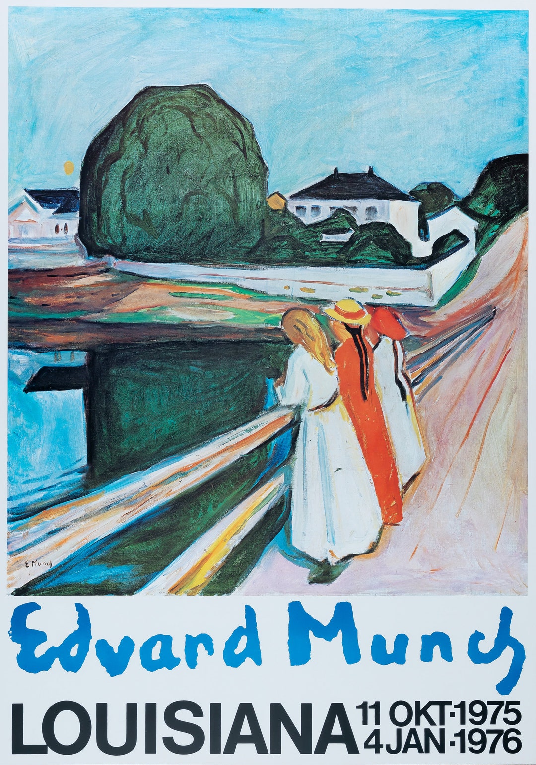 Edvard MUNCH: the Girls on the Bridge Original Poster - Etsy