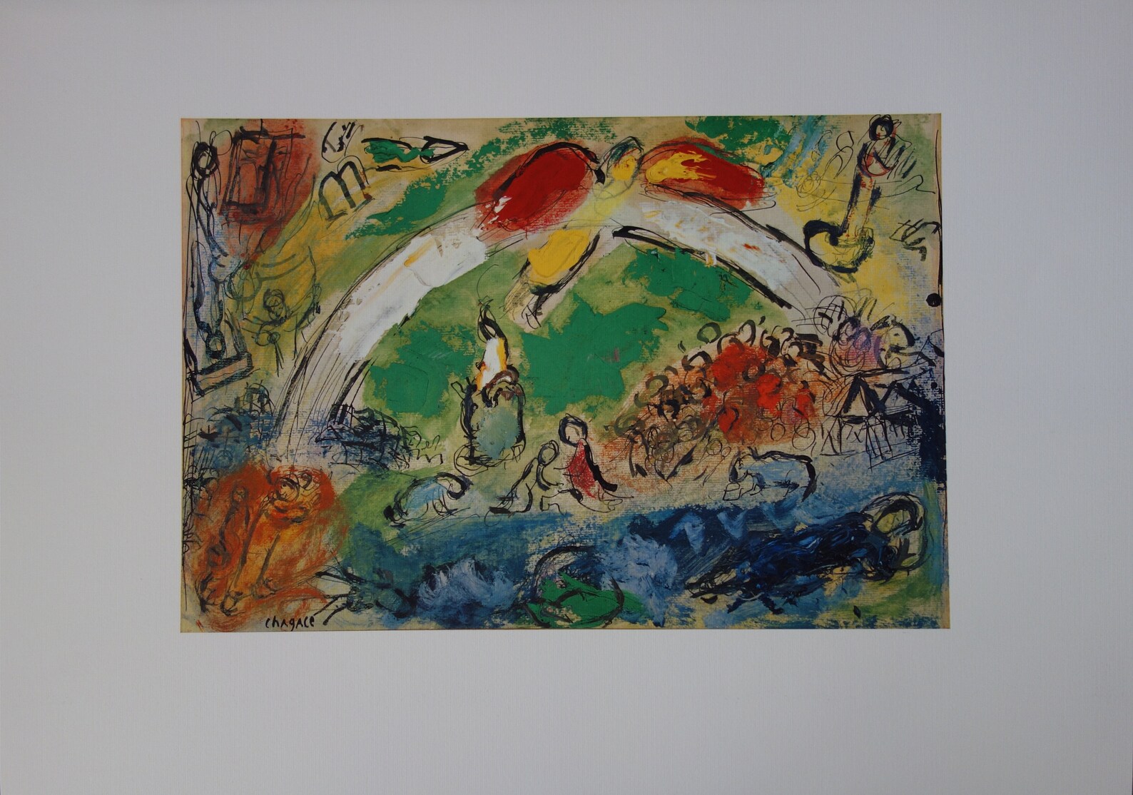 Marc CHAGALL : Noe and the Rainbow Signed Lithograph With - Etsy