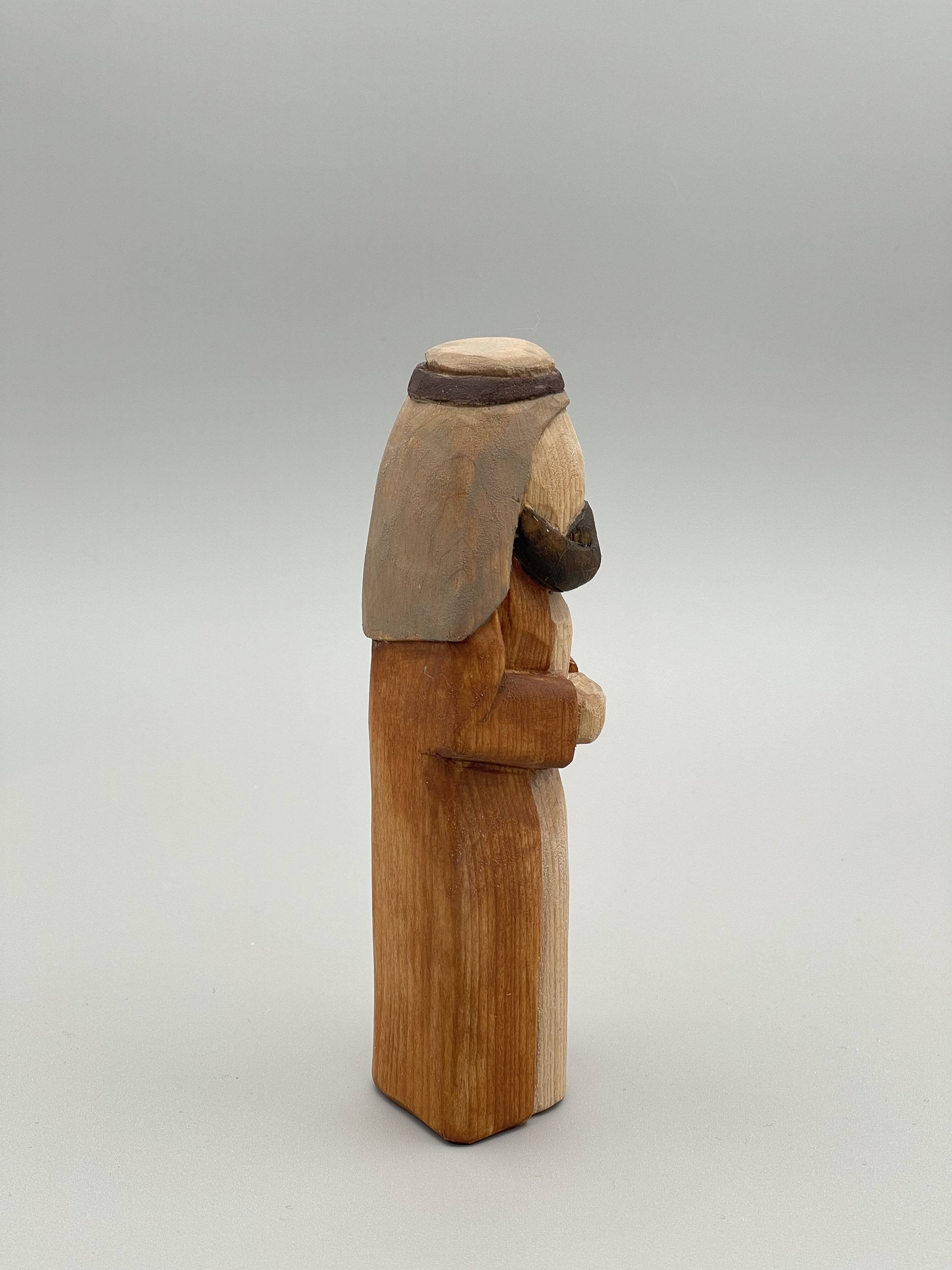 Hand Carved Wood Nativity Trio - Etsy