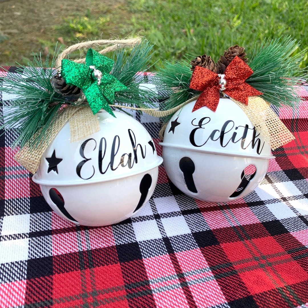 Jingle Bell Ornament Custom/ Personalized Ornaments / Large Jingle ...