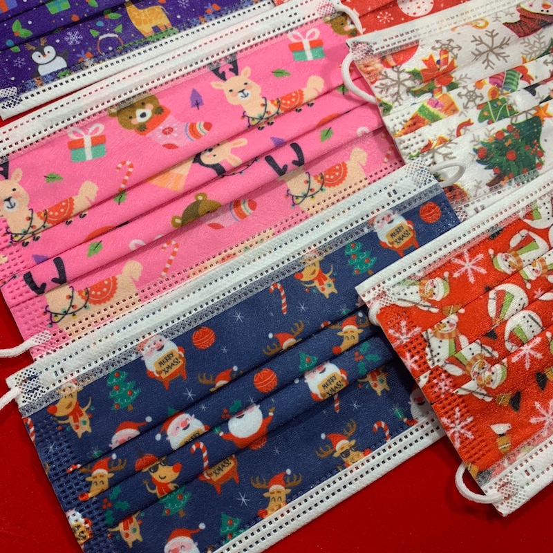 Christmas Face Masks - Etsy