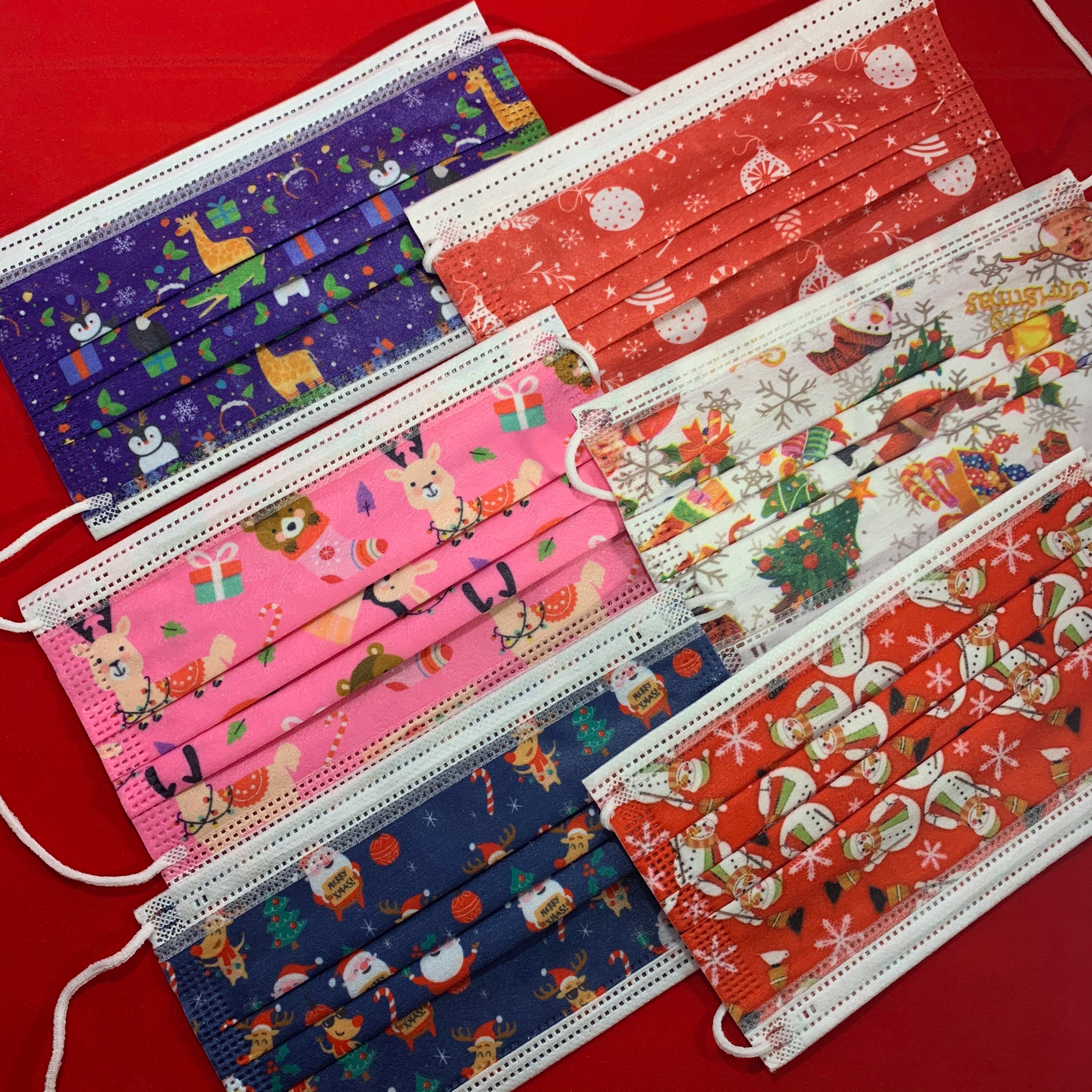 Christmas Face Masks / Adult Face Mask /3-ply Disposable Mask/nose ...