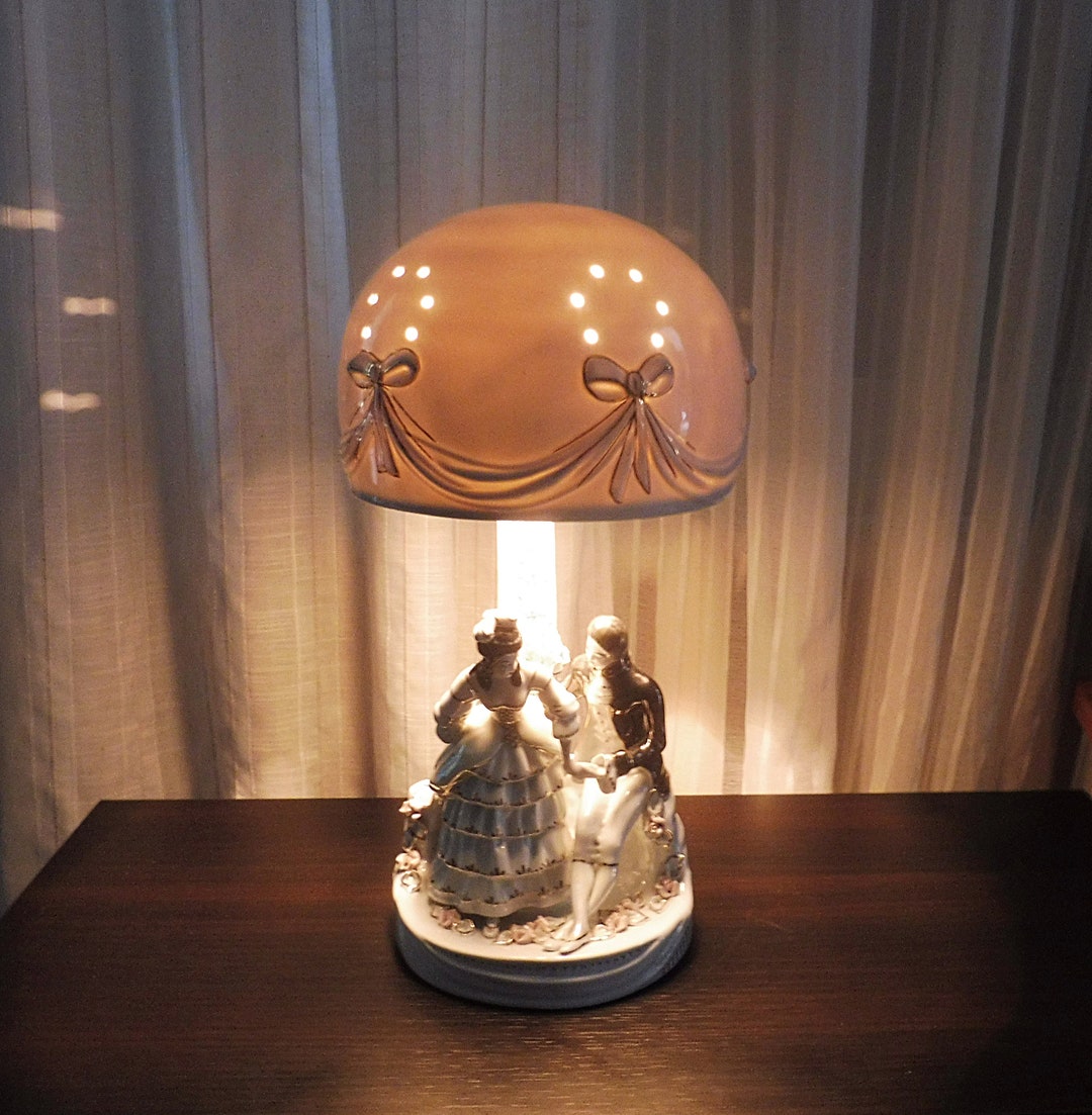 Porcelain Table Lamp | Vintage Lamp | Fine Porcelain Lamp | Apulum ...
