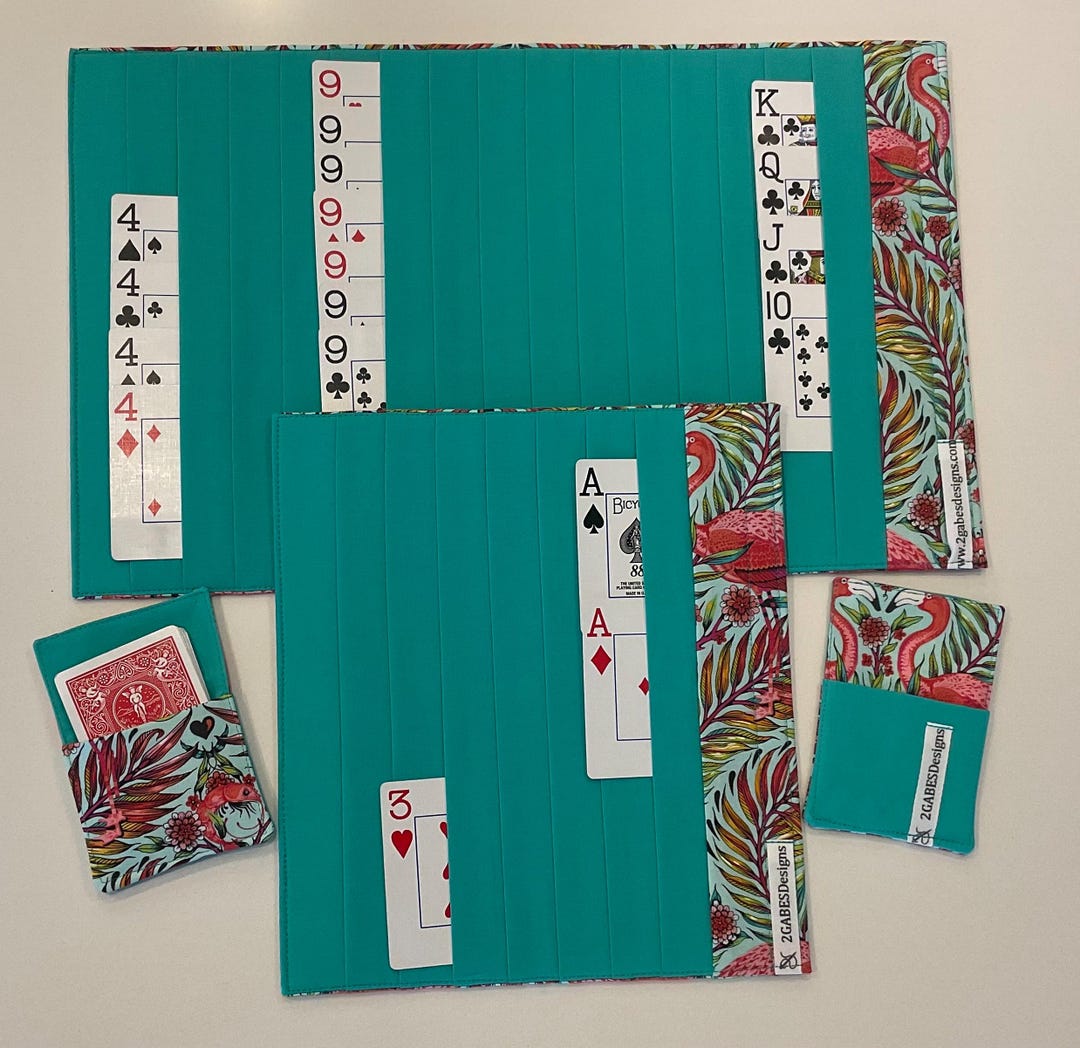 Card Organizer Mats for Samba/queens/one-eyed Jacks/canasta Etc...- Set ...
