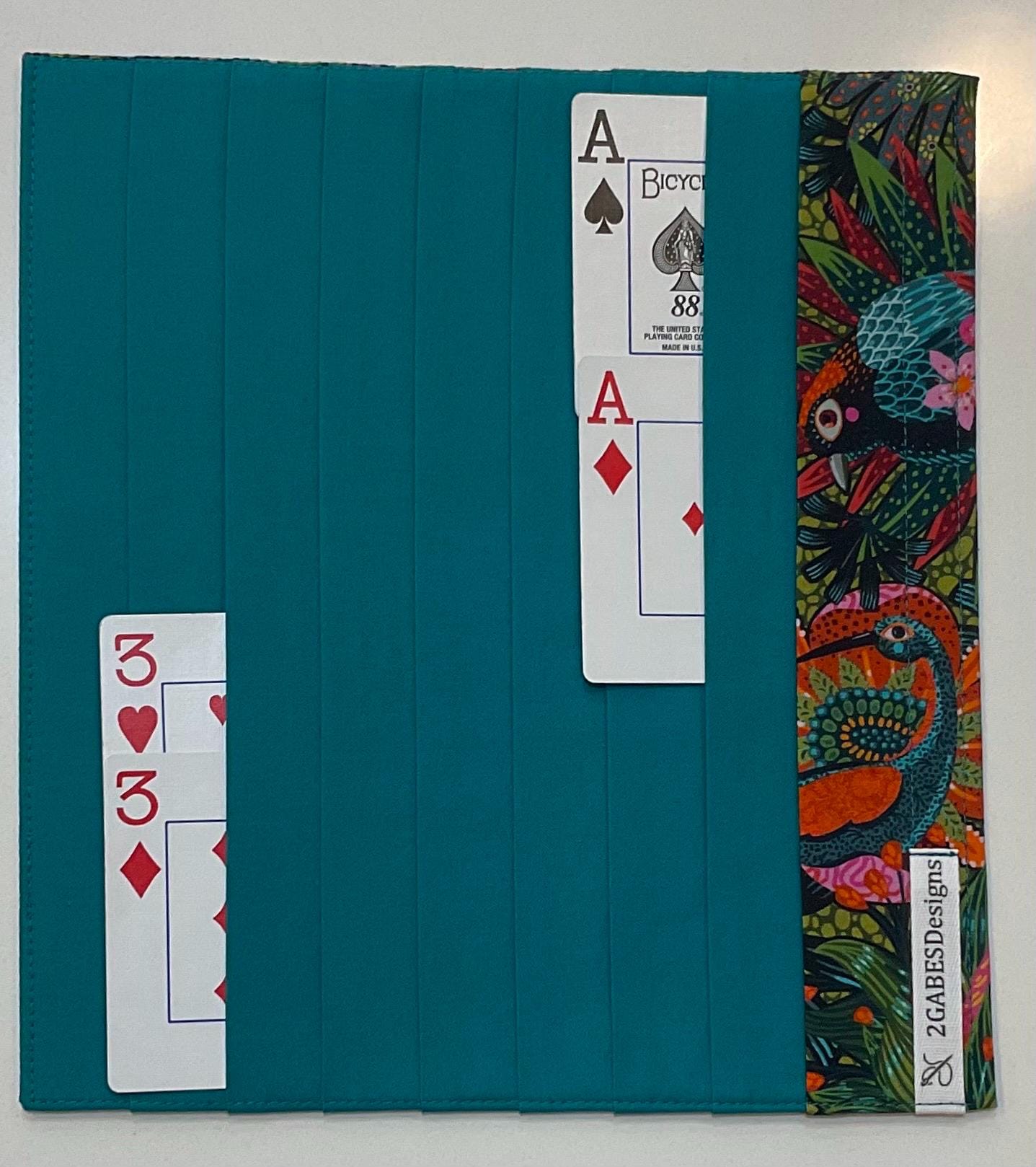Card Organizer Mat for Samba/Queens/One-Eyed Jacks/Canasta/Triple Play ...