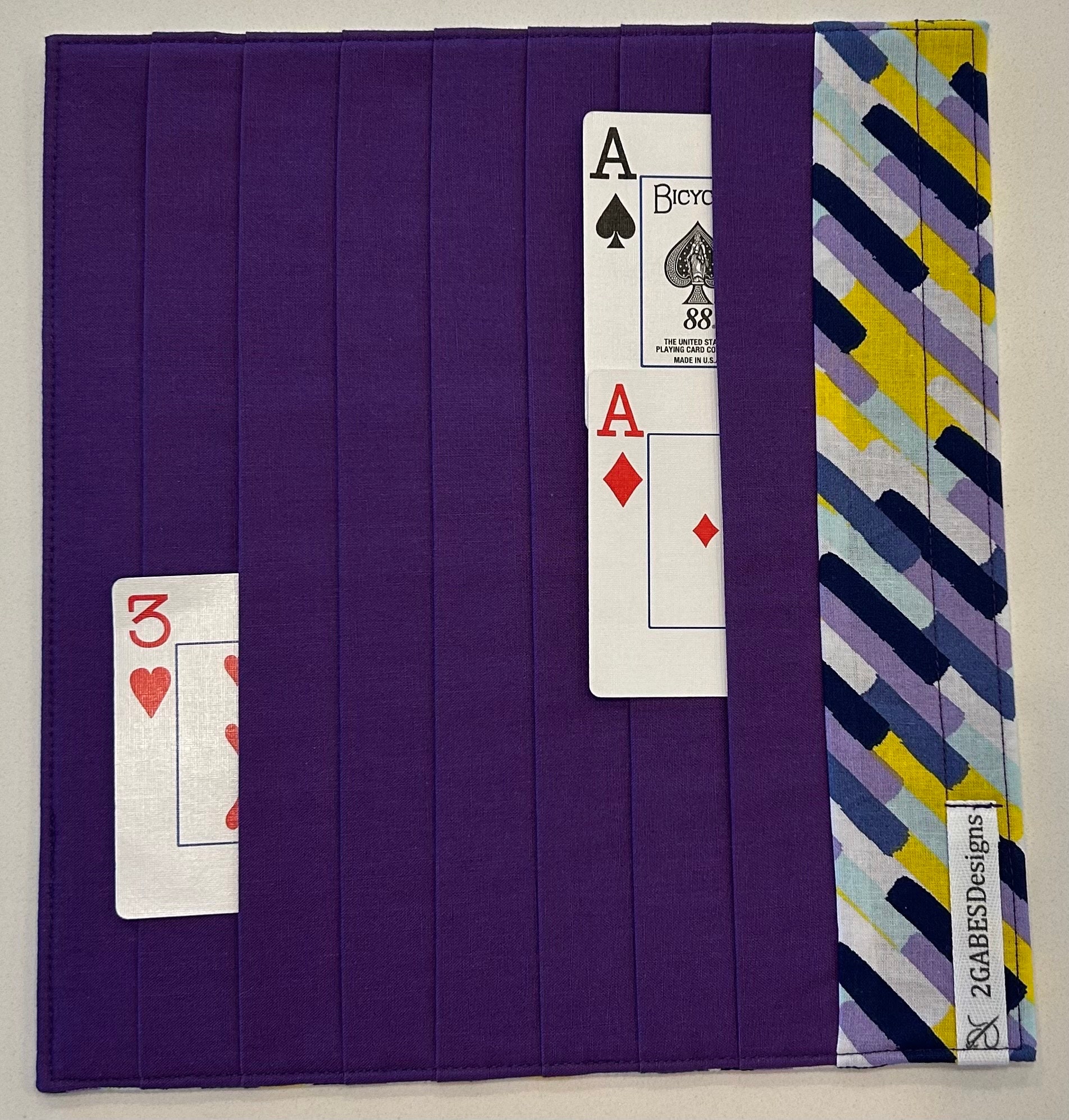 Card Organizer Mat for Samba/Canasta/Triple Play etc...- for Closed Books