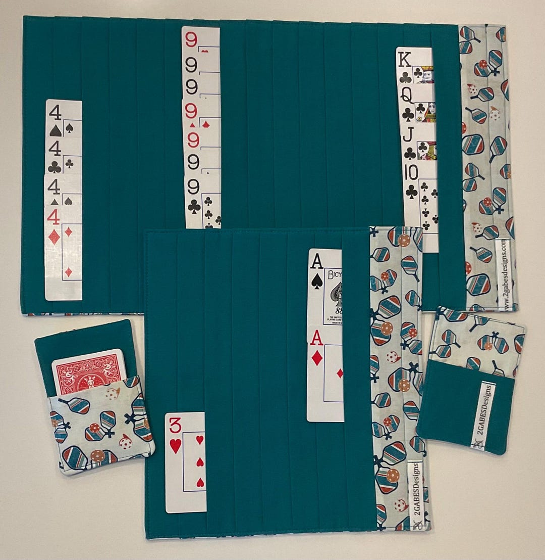 Card Organizer Mats for Samba/queens/one-eyed Jacks/canasta Etc...- Set ...