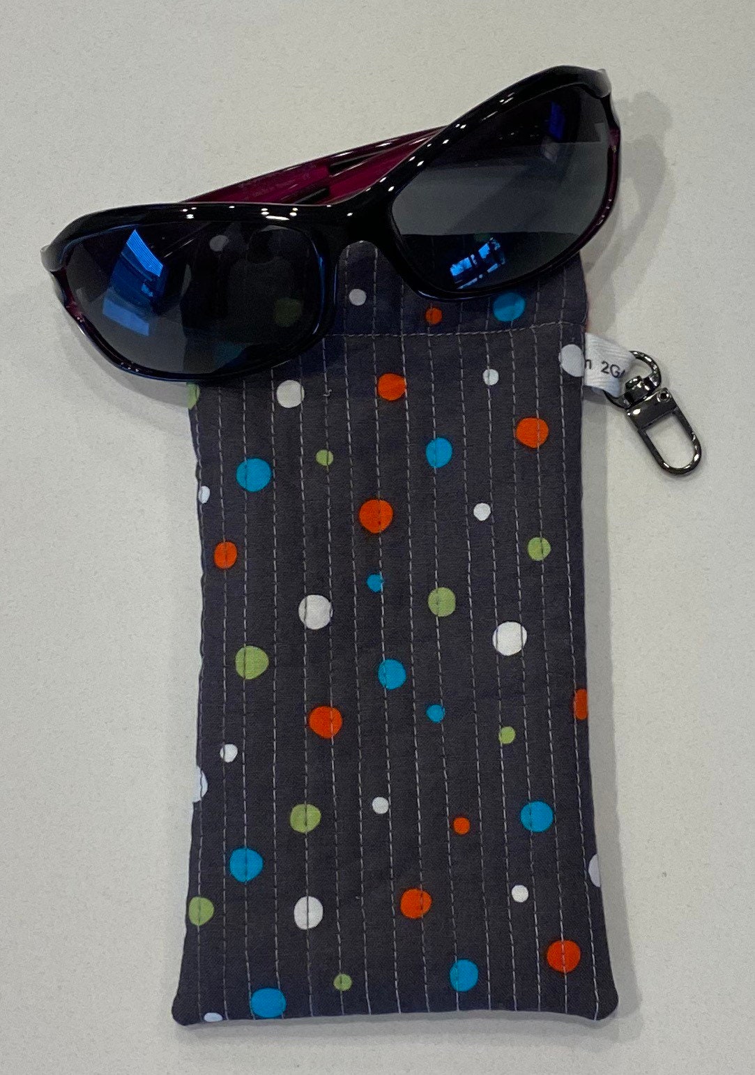 Quilted Sunglasses Case with Flex-Frame closure