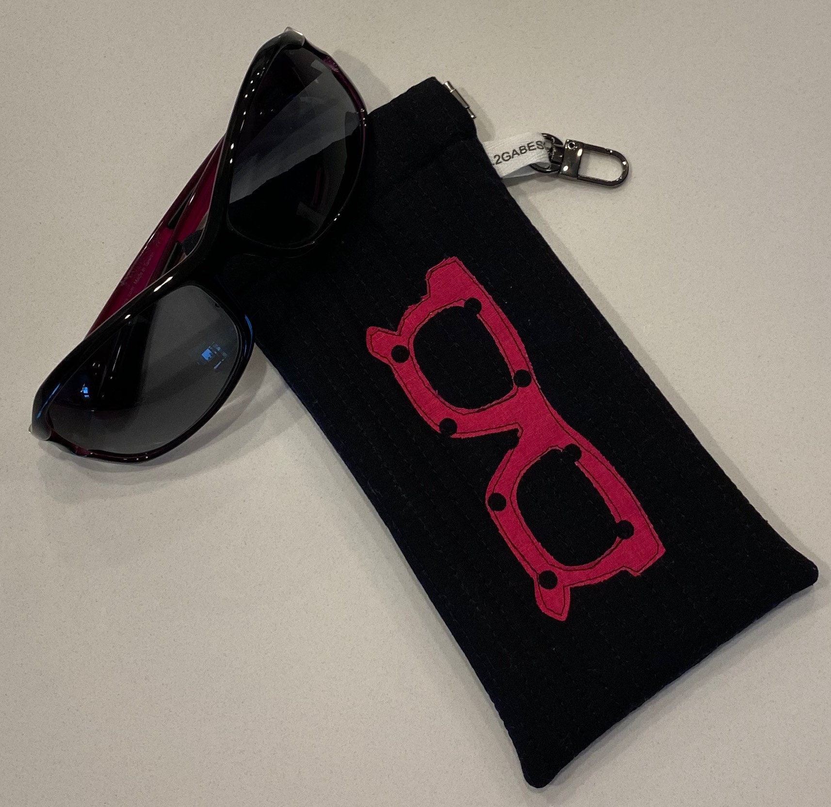 Quilted Sunglasses Case with Flex-Frame closure