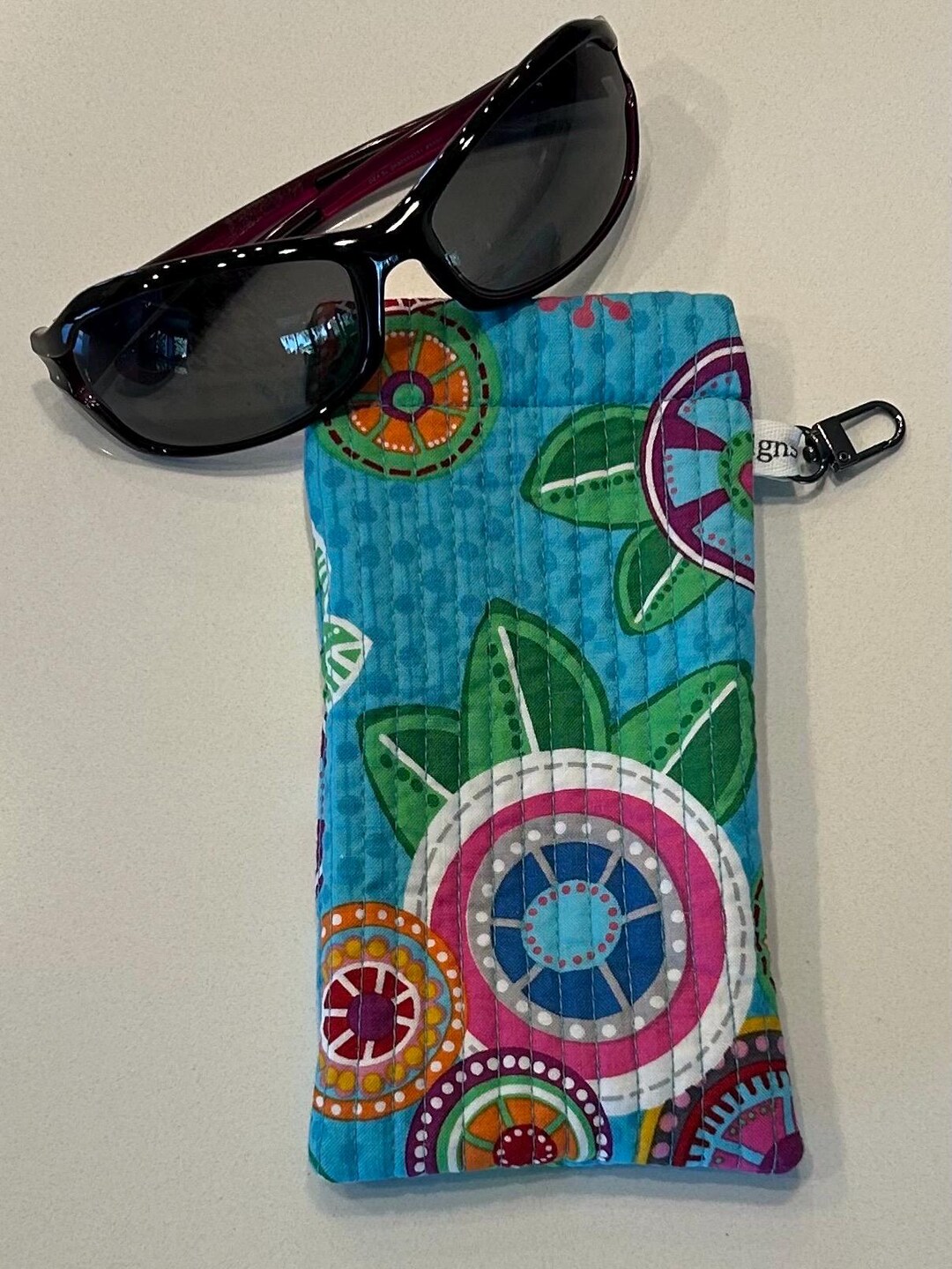 Quilted Sunglasses Case With Flex-frame Closure - Etsy