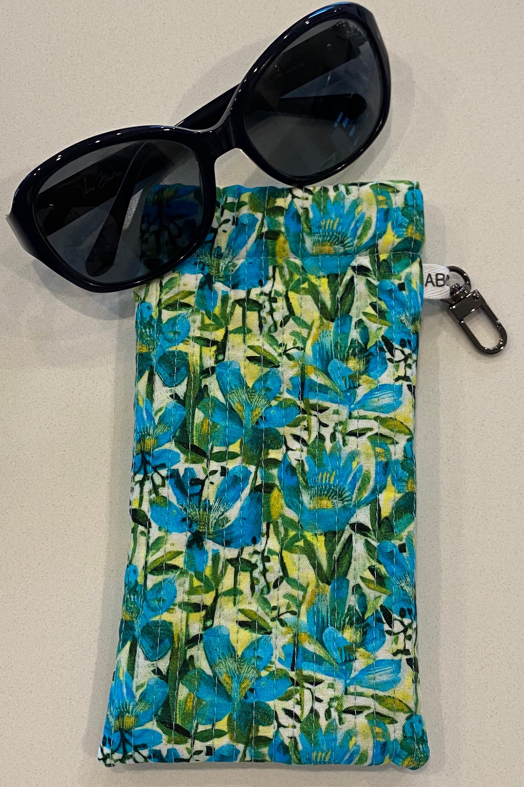 Quilted Sunglasses Case with Flex-Frame closure