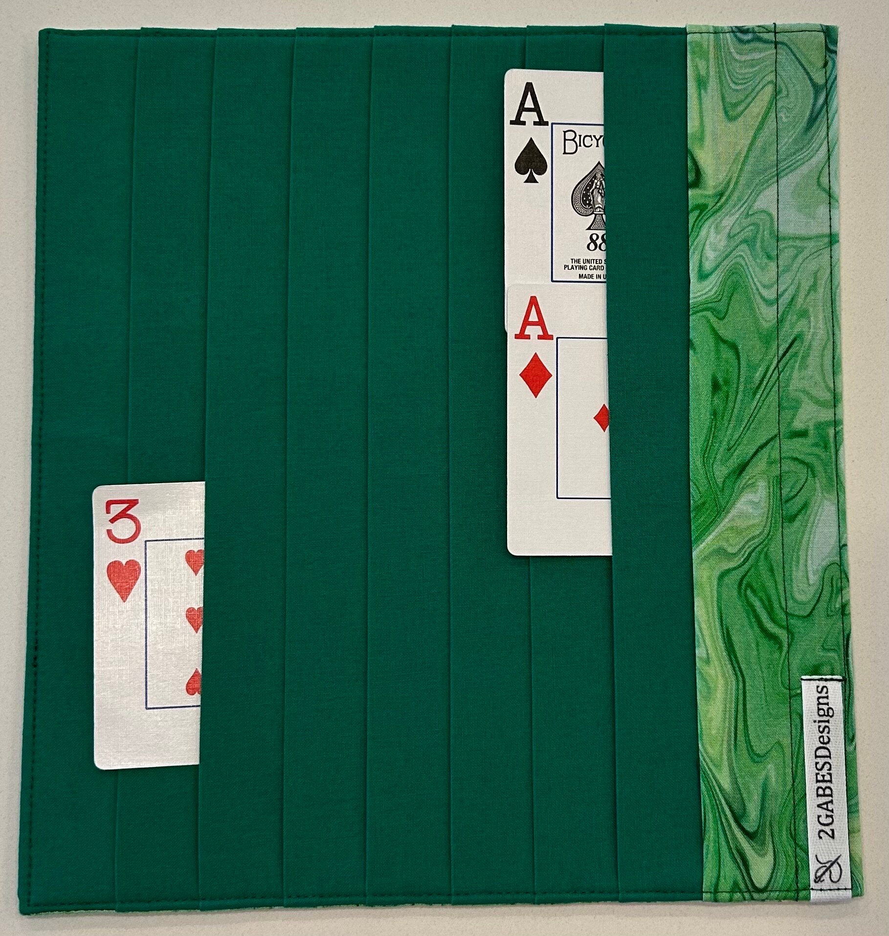 Card Organizer Mat for Samba/Canasta/Triple Play etc...- for Closed Books