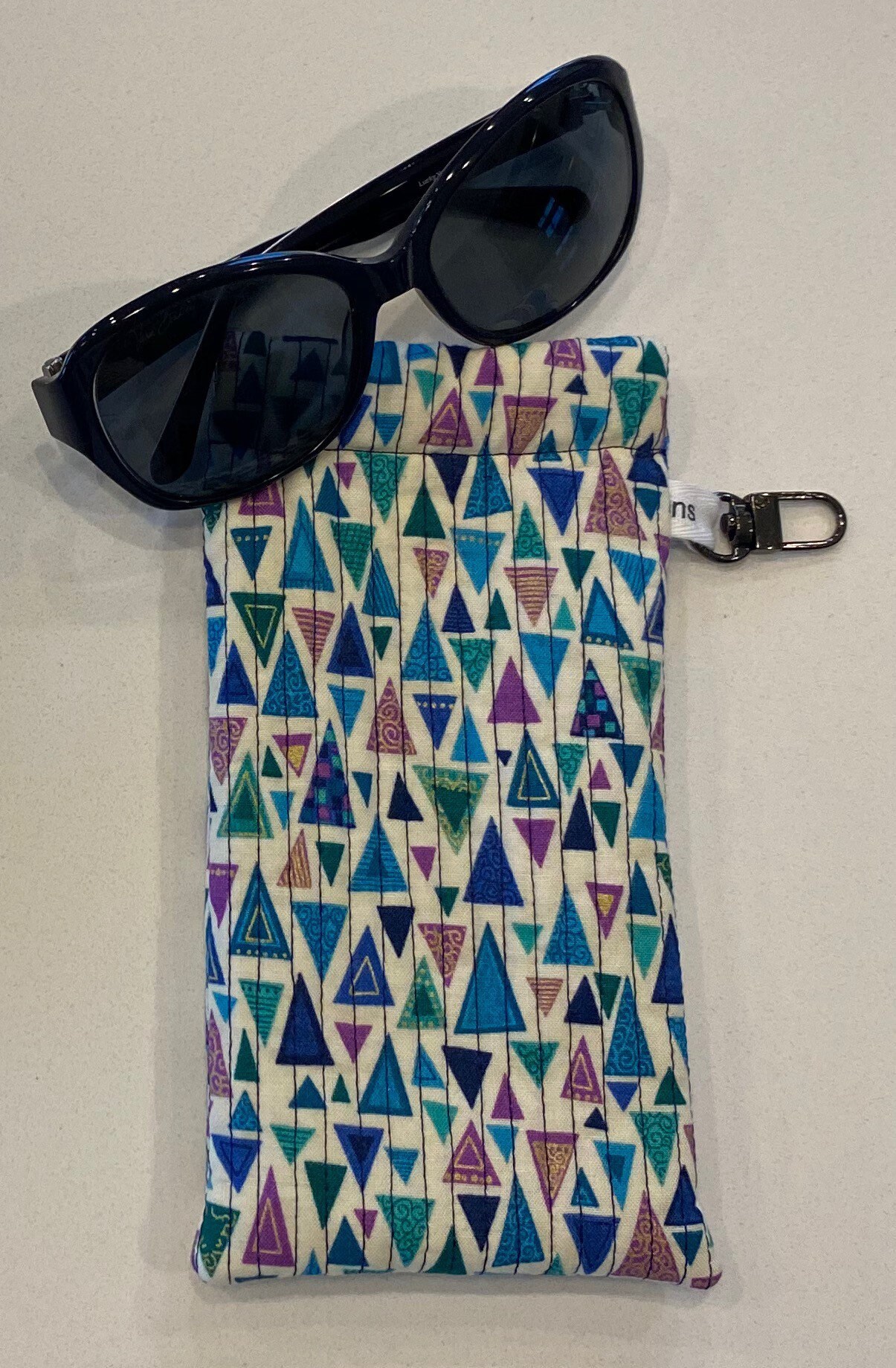 Quilted Sunglasses Case with Flex-Frame closure