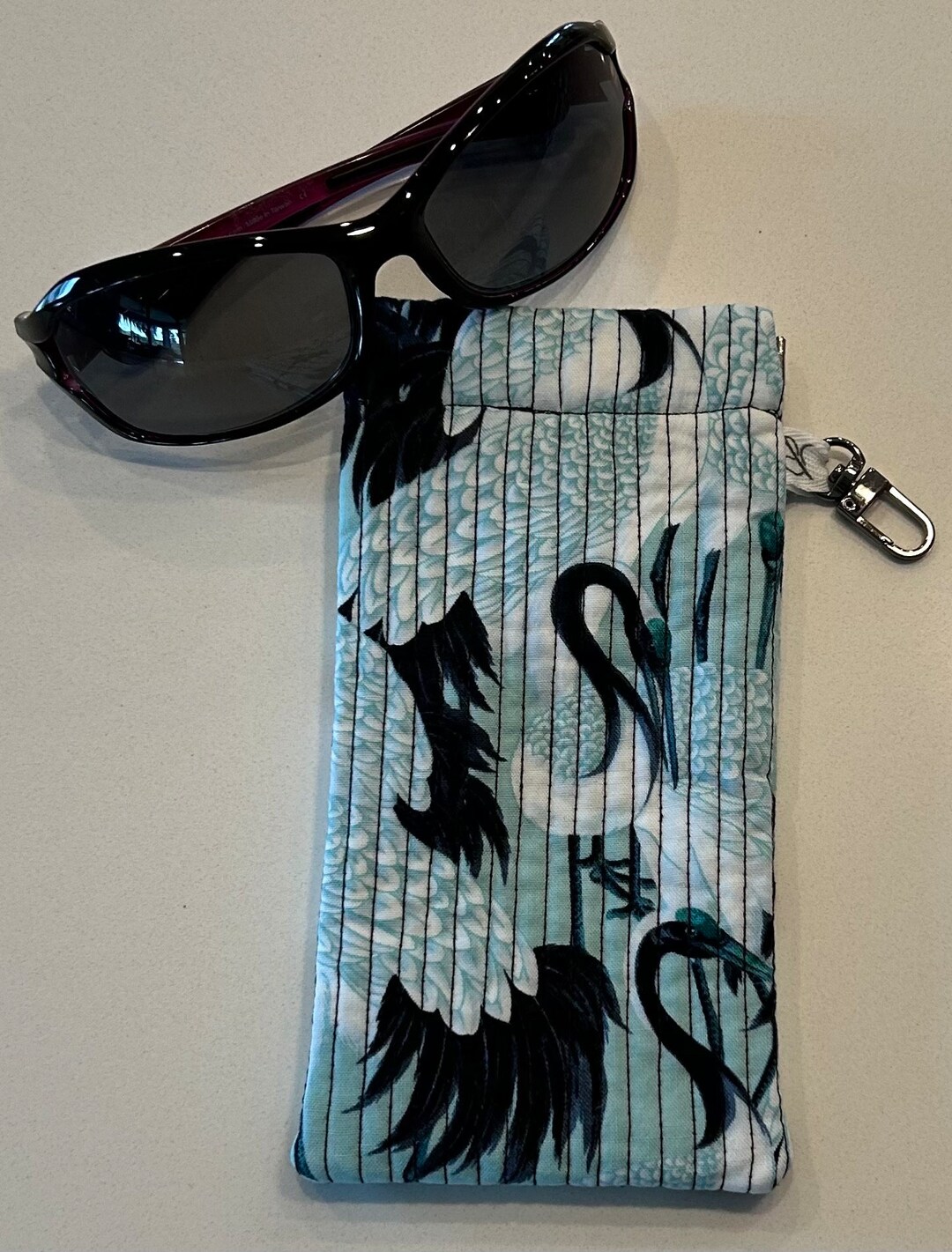 Quilted Sunglasses Case With Flex-frame Closure - Etsy