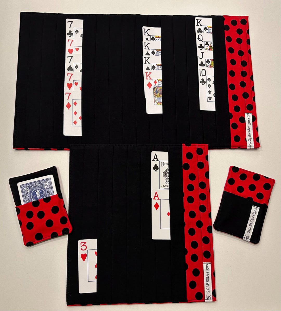 Card Organizer Mats for Samba/queens/canasta/triple Play Etc...- Set of ...
