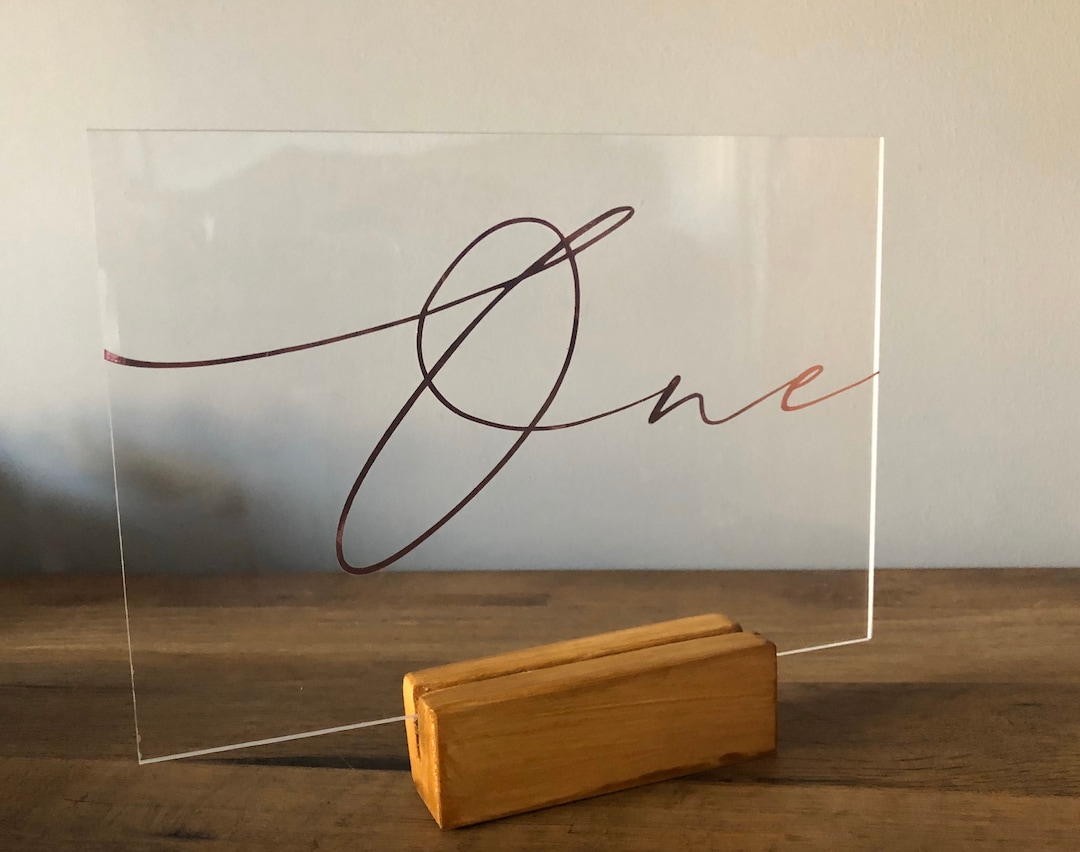 Perspex Table Number/table Name | Wedding Stationary | Wedding Signage ...