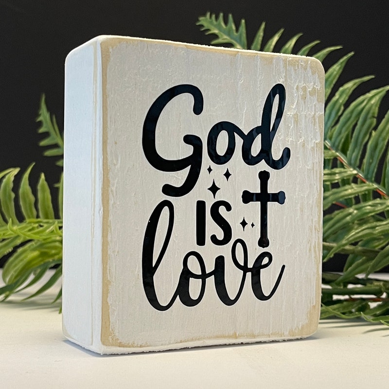 God is Love Craft - Etsy