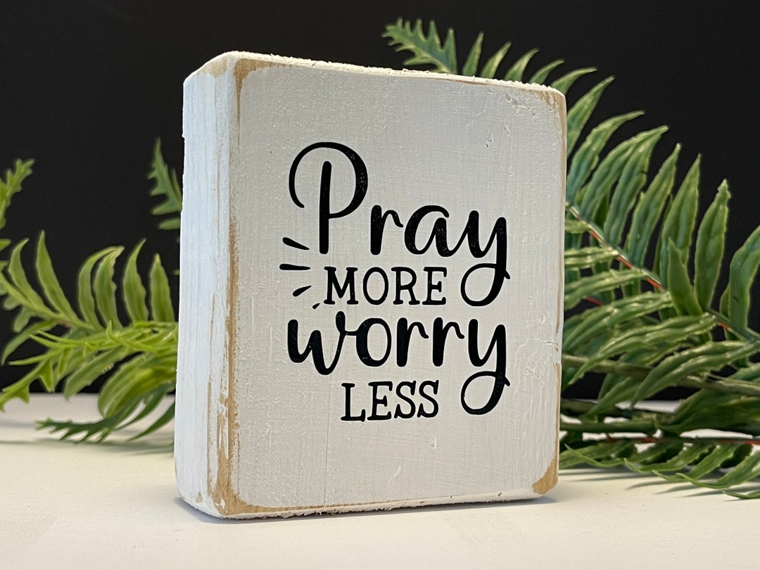 Inspirational Christian Handcrafted Wood Block With Bible Quote Perfect ...