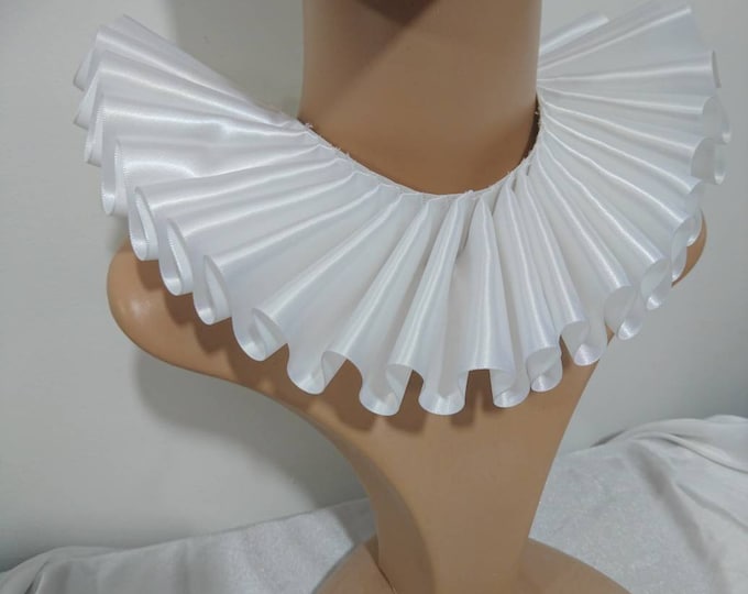 Solid White Ruffle Collar - Etsy
