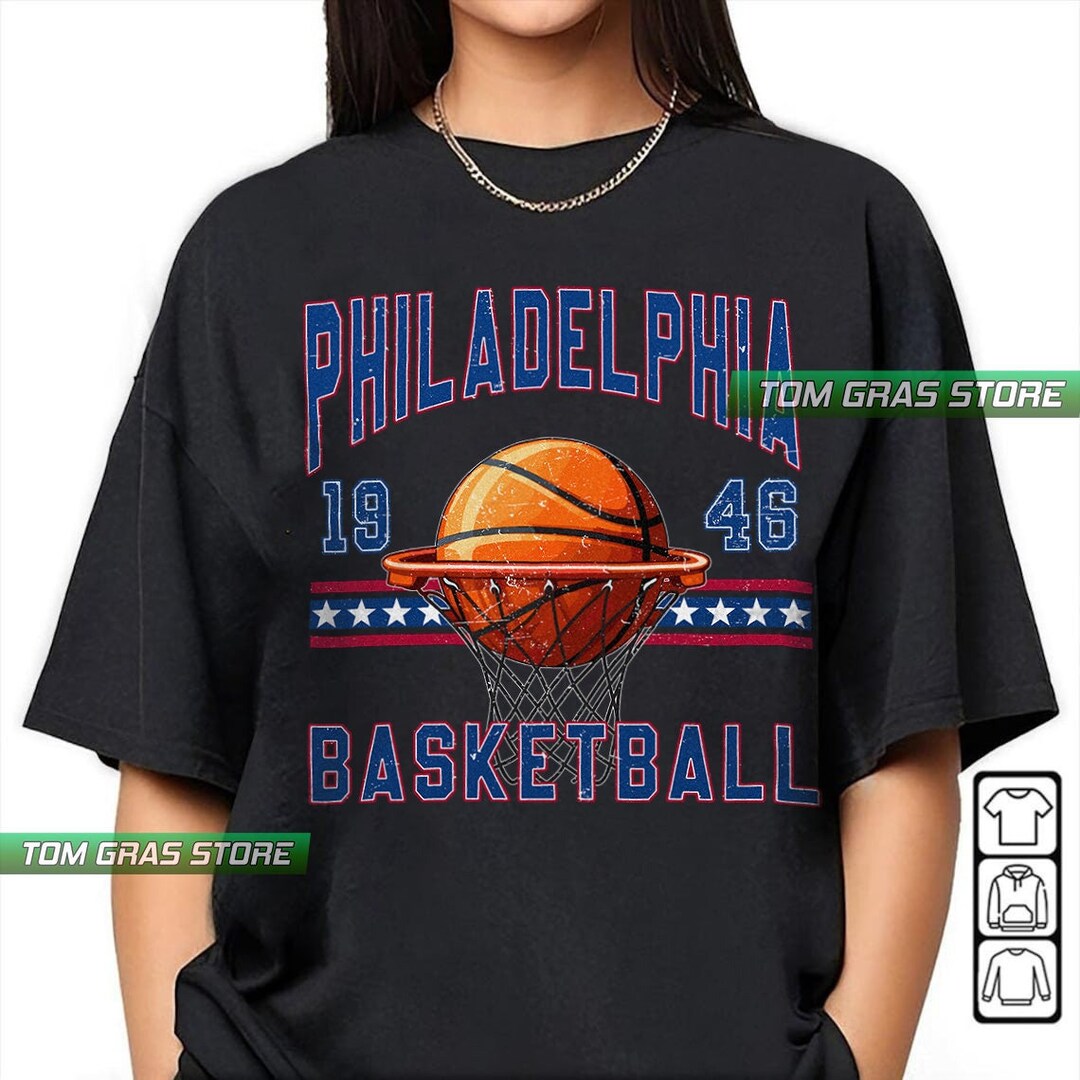 Vintage Philadelphia 76ers Basketball 90s Bootleg T-shirt - Etsy